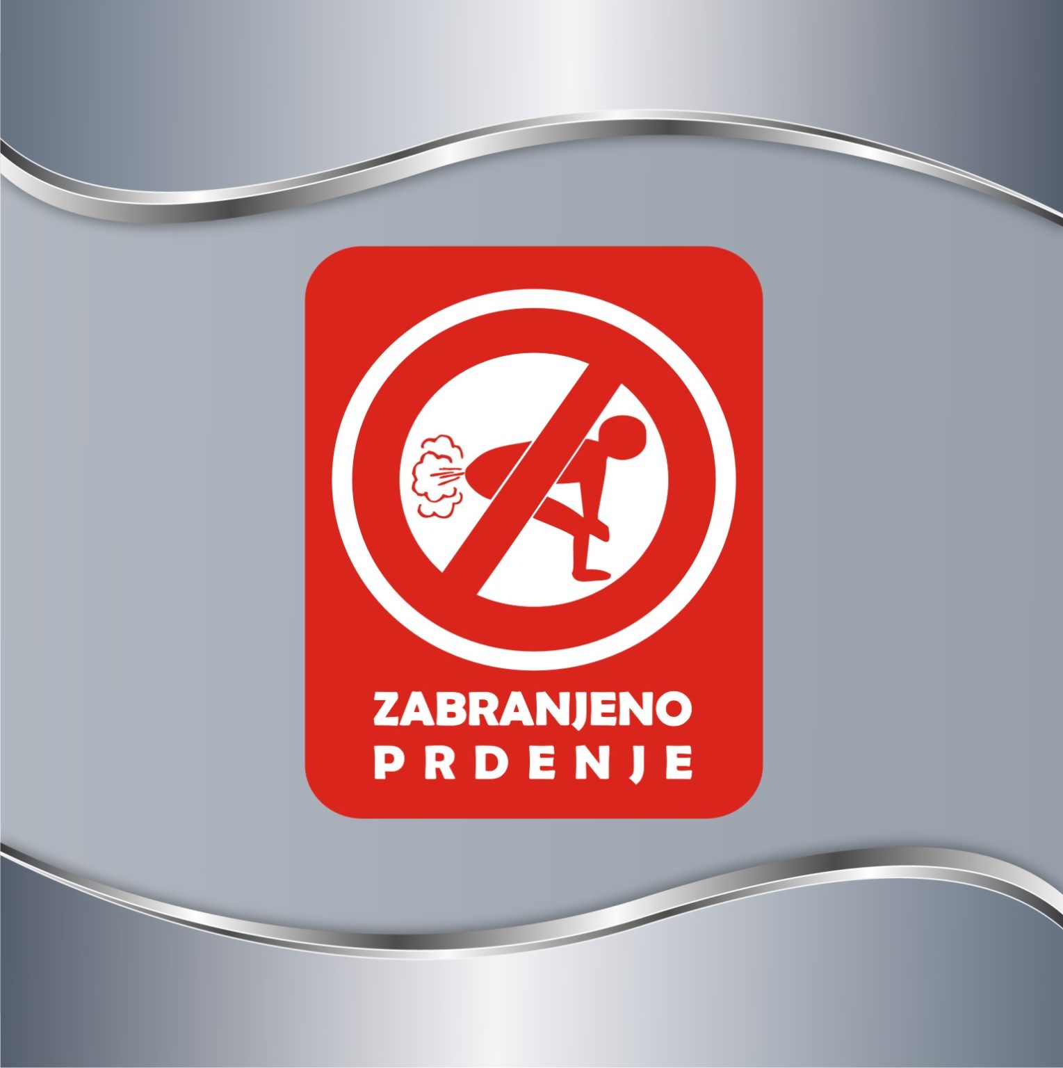 Tablica Zabranjeno prdenje - Gravirko
