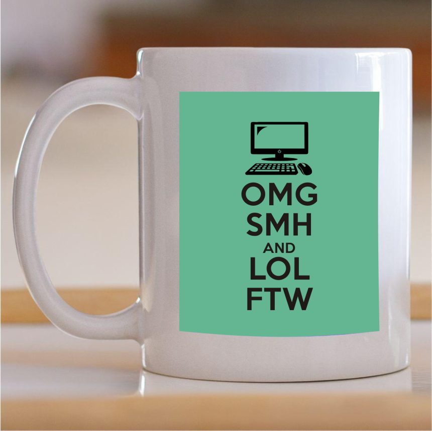 Šolja OMG SMH and LOL FRW - Gravirko